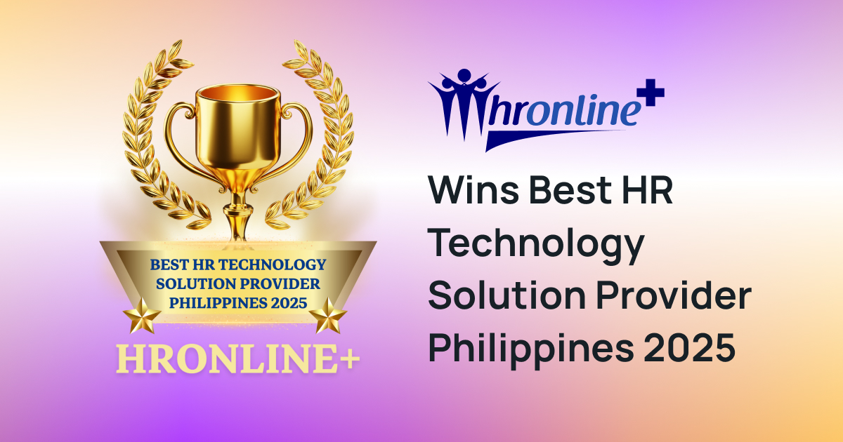 HROnlinePlus Wins Best HR Technology Solution Provider Philippines 2025